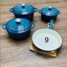 Cast Iron Pot Set 7pcs - Royal Blue — DigiMall